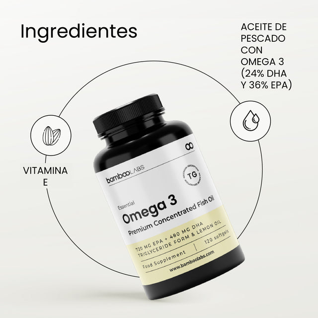Omega 3 - EPA (36%) DHA (24%) – Bamboo Labs